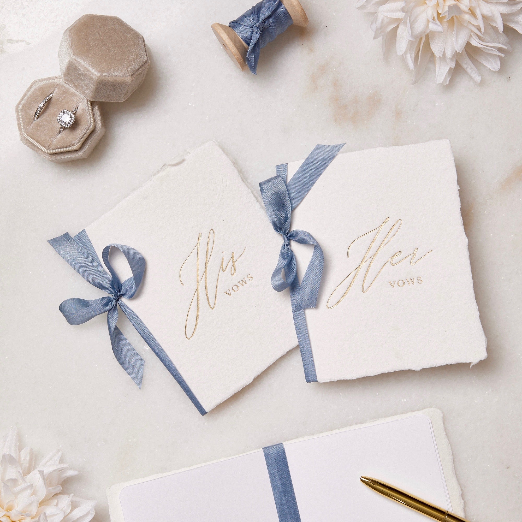 Handmade Blue Paper
